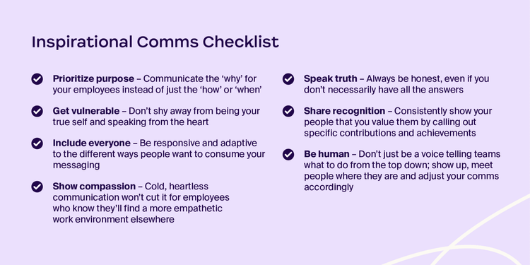 Transactional vs Inspirational Comms: Striking the Balance